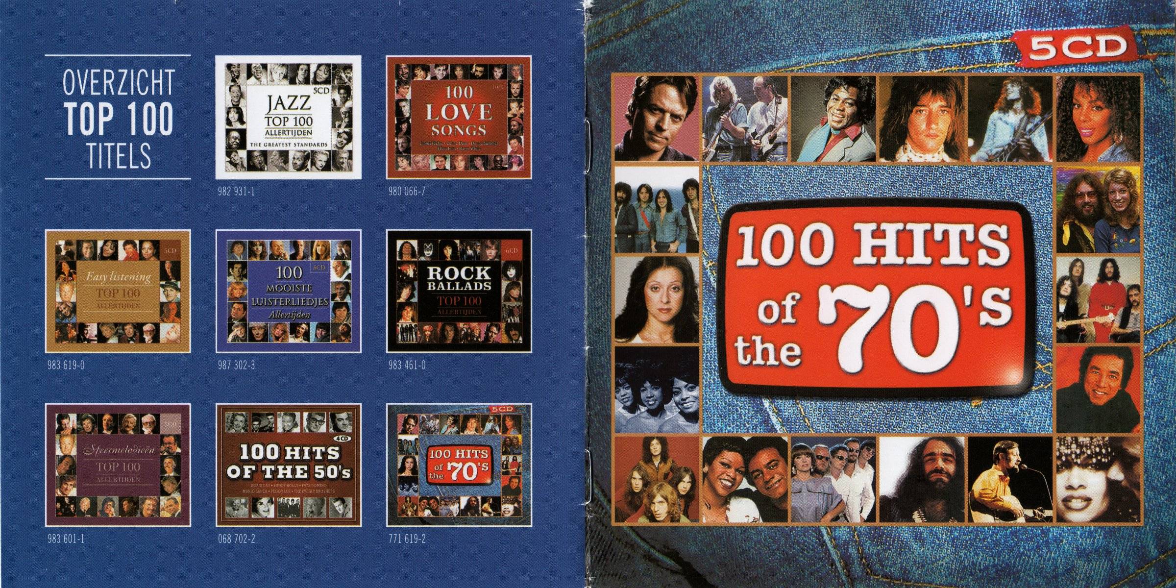 100 Hits Of The 70s : Front | CD Covers | Cover Century | Over 1.000. ...
